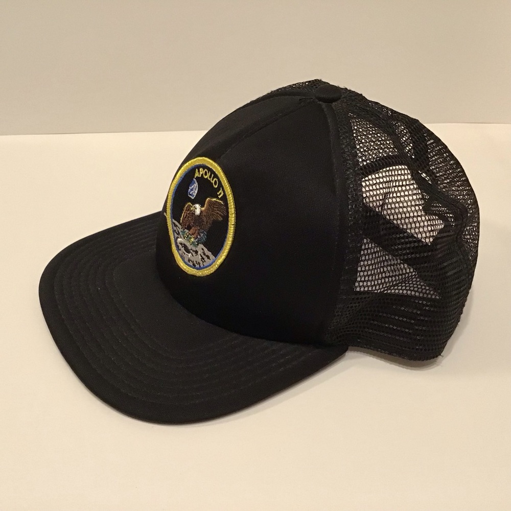 Apollo 11 Black Baseball Style Cap - Gem